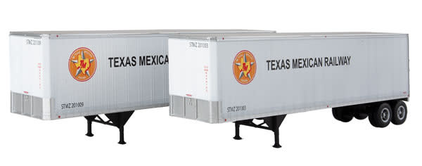 9492516 HO 40' Trailmobile Trailer Texas Mexican Railway (white, black ...