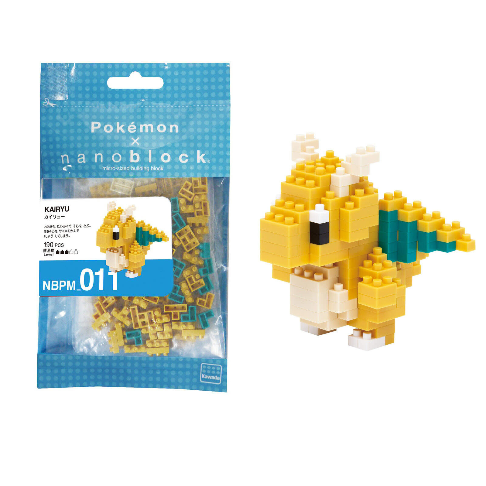 Nanoblock 011 Nanoblock Pokemon Dragonite - Chuck's Trains & Hobby Depot