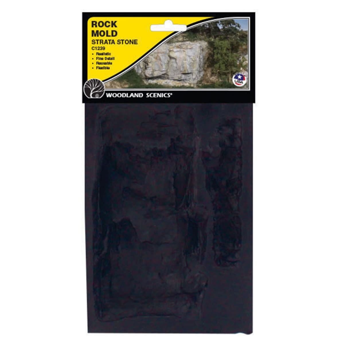 Woodland Scenics 1239 Rock Mold, Weathered Rock - Chuck's Trains ...