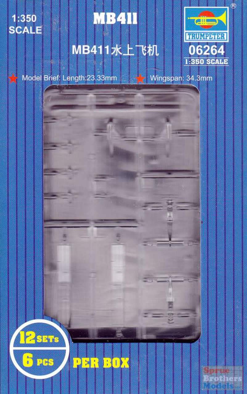 Trumpeter 06264 1/350 MB411 Plane Set - Chuck's Trains & Hobby Depot