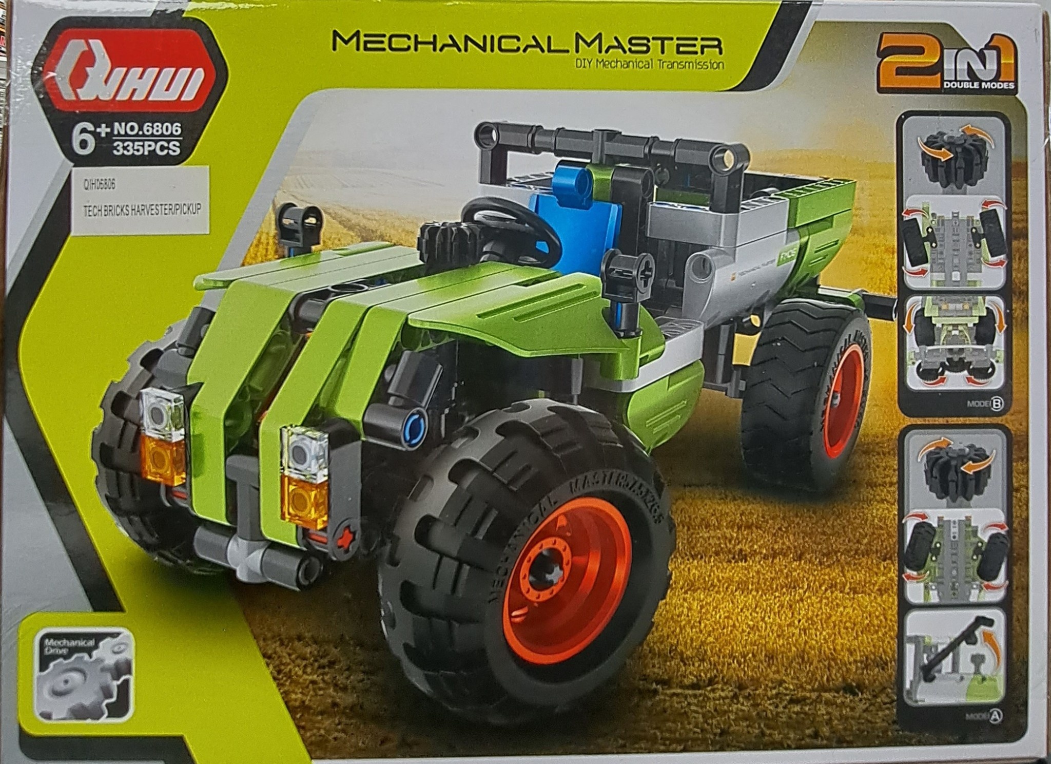 Qihui 6806 Tech Bricks 2n1 Harvester/Pickup - Chuck's Trains & Hobby Depot