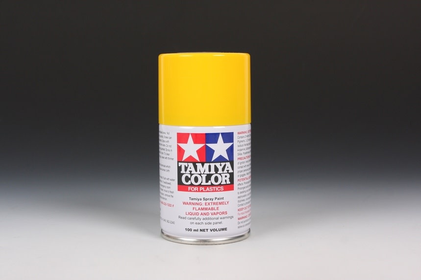 Tamiya TS47 Chrome Yellow Spray Paint - Chuck's Trains & Hobby Depot