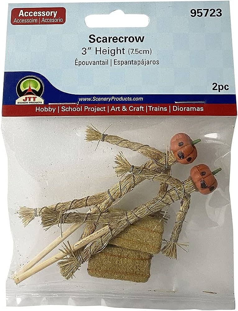 JTT 95723 O SCARECROW & HAY BALES - Chuck's Trains & Hobby Depot