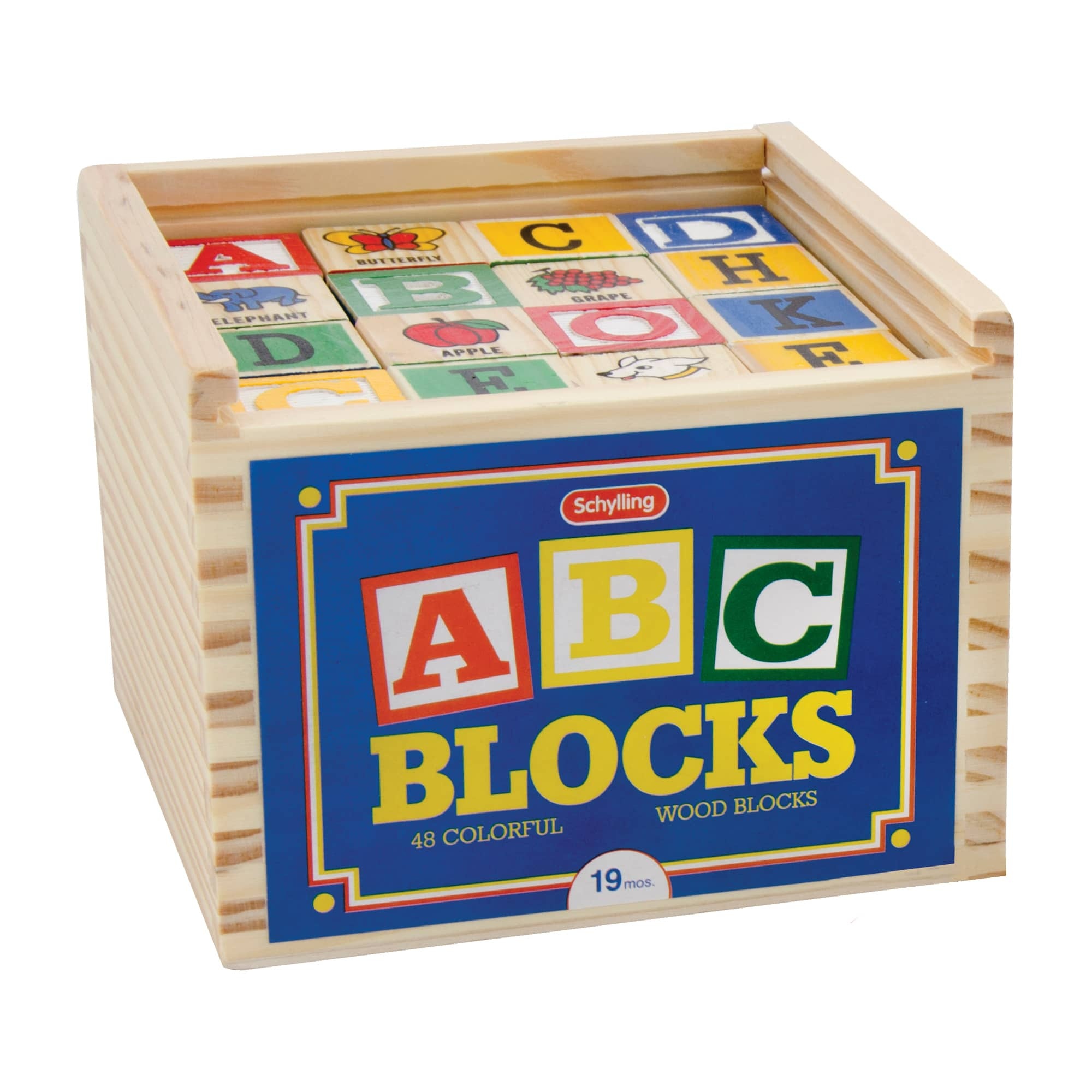 AB Alphabet Blocks 48 Piece - Chuck's Trains & Hobby Depot