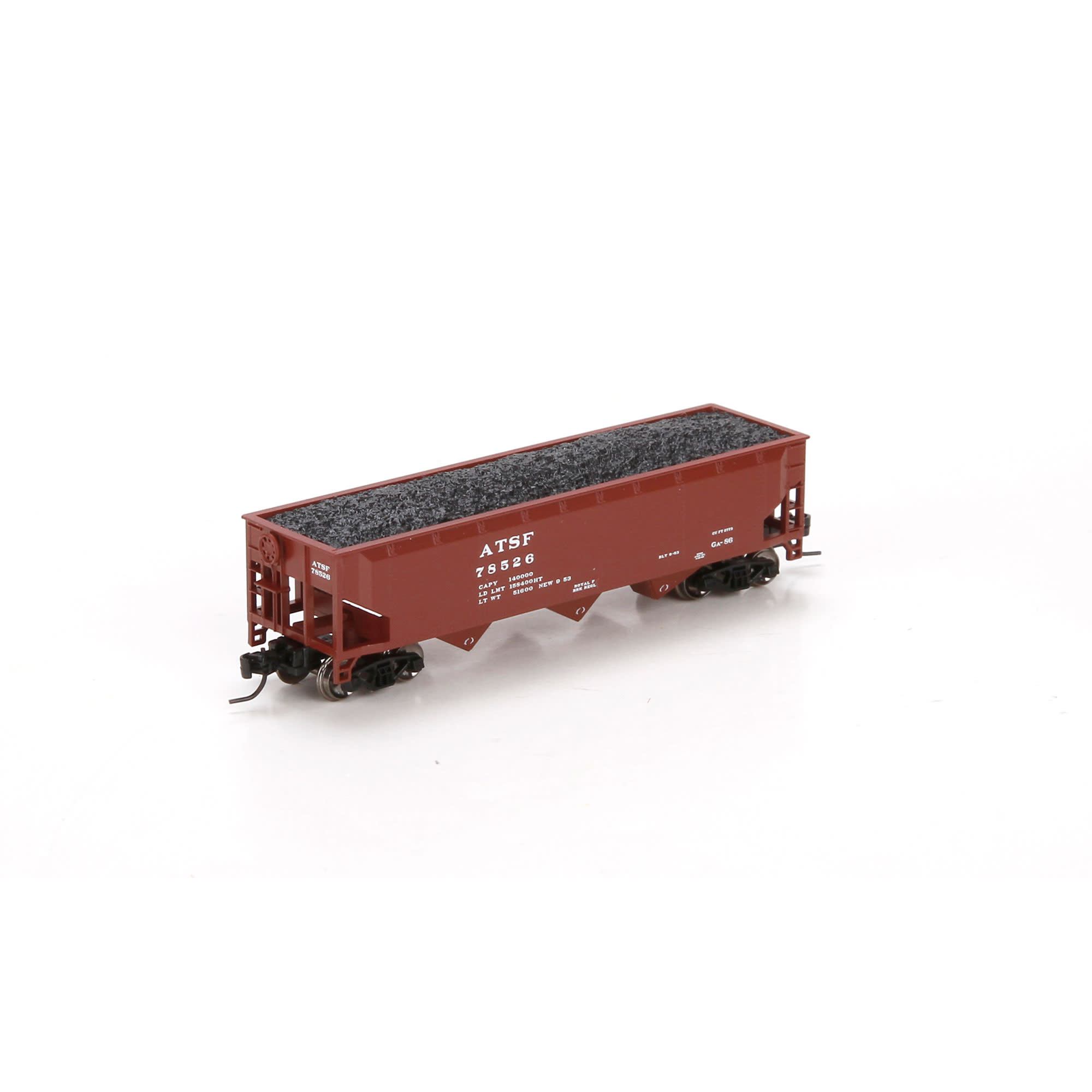 Athearn 6558 ATSF OFFSET HOPPER - Chuck's Trains & Hobby Depot