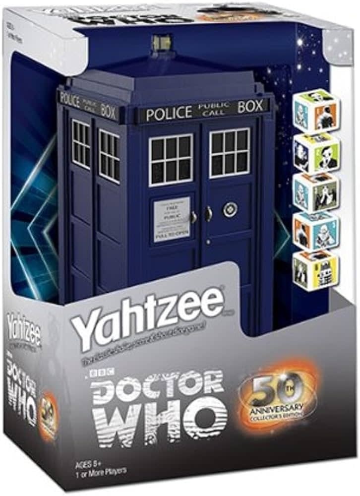 Yahtzee: Dr Who Tardis 60th Anniversary - Chuck's Trains & Hobby Depot