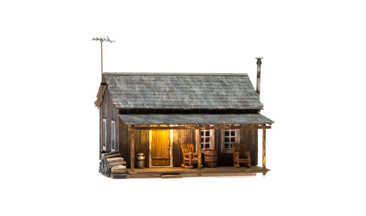 5065 HO Rustic Cabin - Assembled - Chuck's Trains & Hobby Depot