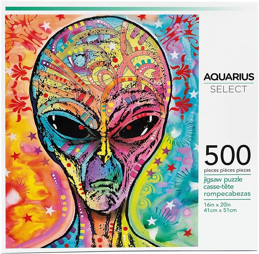 AQUARIUS Dean Russo Alien 500 Piece Puzzle - Chuck's Trains & Hobby Depot
