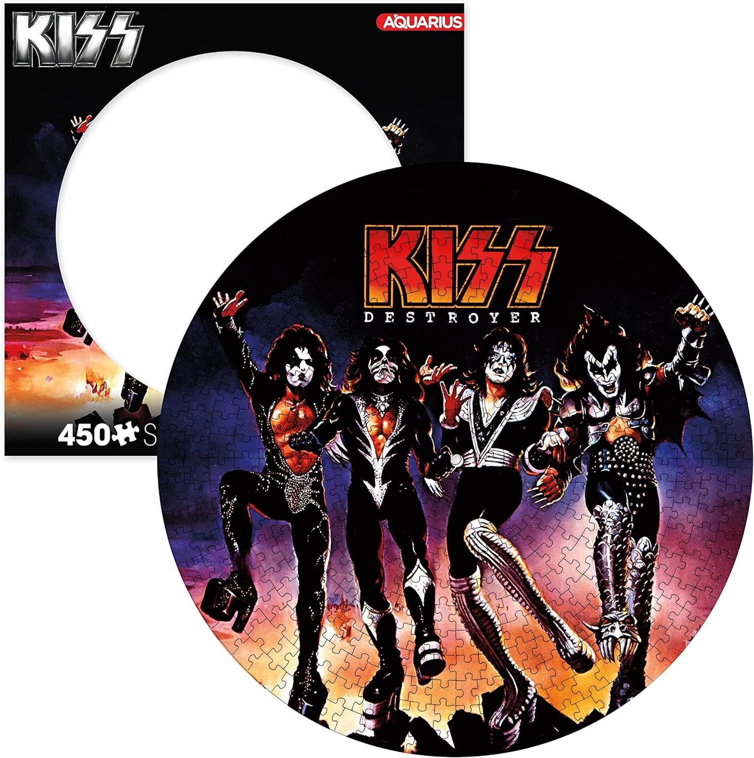 AQUARIUS KISS Destroyer 450 Piece Record Disc Puzzle - Chuck's Trains ...