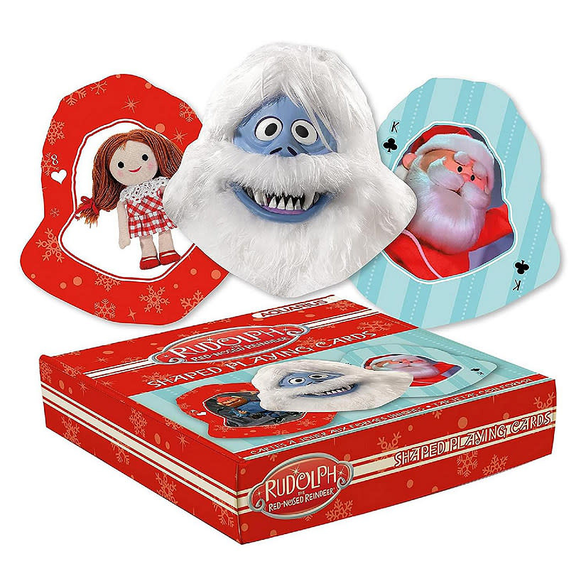 AQUARIUS Rudolph Shaped Playing Cards - Chuck's Trains & Hobby Depot
