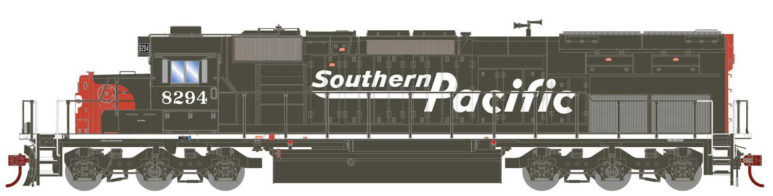 73154 HO SD40t-2 Southern Pacific Speed Letter #8294 w/ DCC & Sound ...