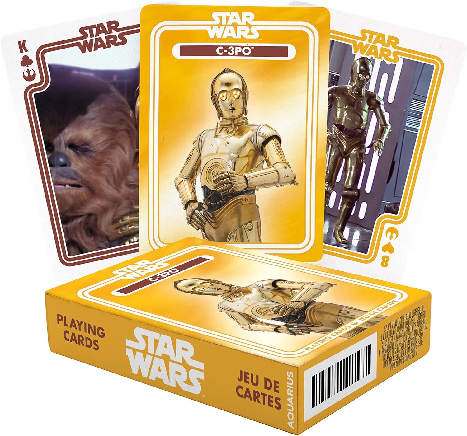 AQUARIUS Star Wars C3PO Playing Cards - Chuck's Trains & Hobby Depot