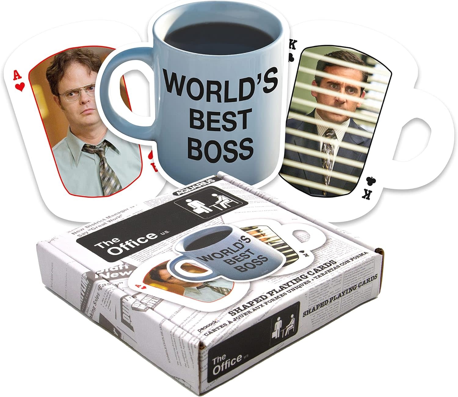 AQUARIUS The Office Shaped Playing Cards - Chuck's Trains & Hobby Depot