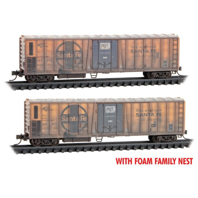 99305063 N ATSF Weathered 2 Pack - Foam Insert - Chuck's Trains & Hobby ...