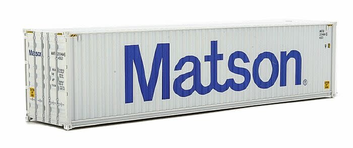 9498263 HO 40' Container Matson - Chuck's Trains & Hobby Depot