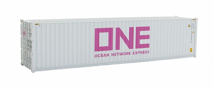 9498276 HO 40' Container ONE Ocean Network White - Chuck's Trains ...