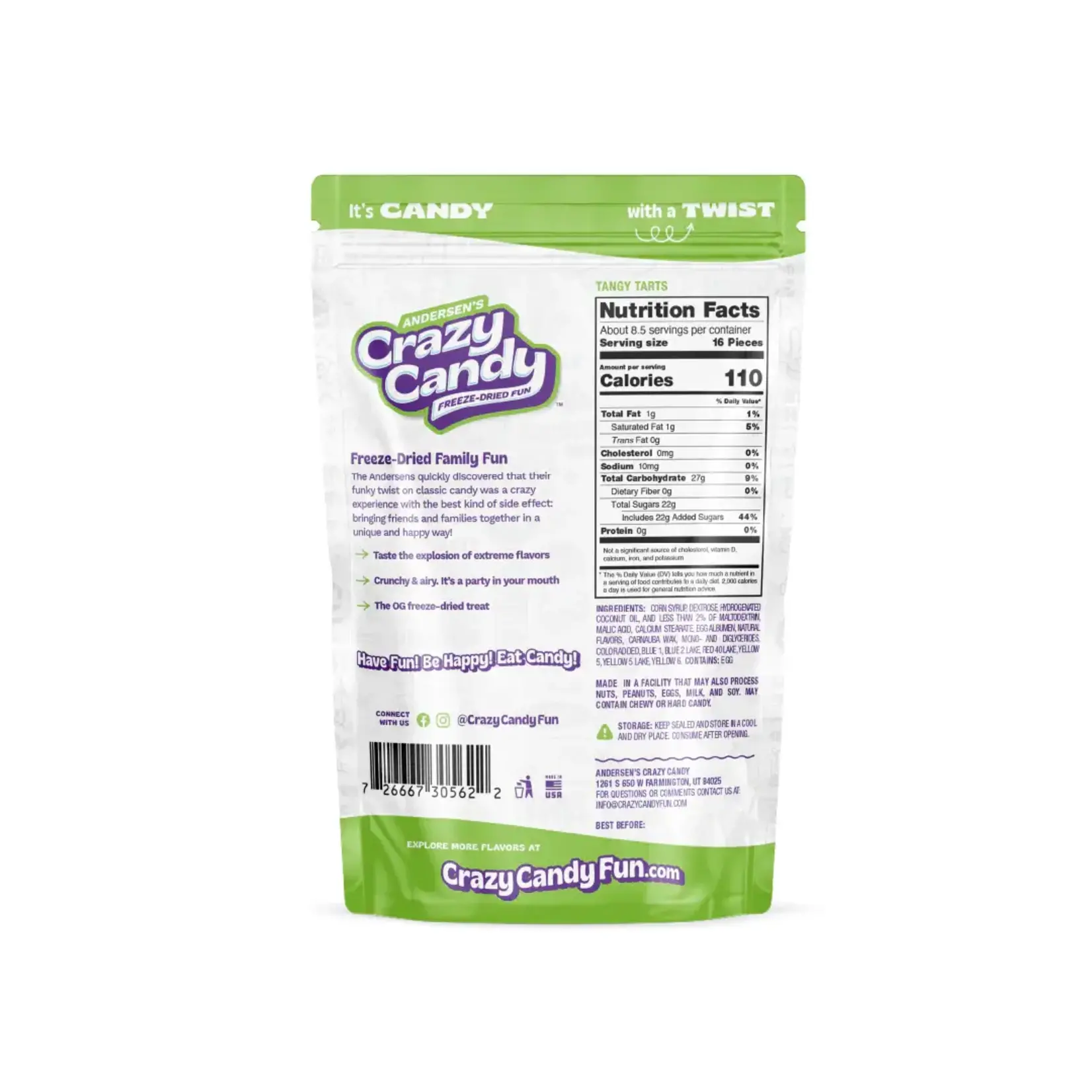 Candy Freeze Dried Tangy Tarts by Andersen's - Chuck's Trains & Hobby Depot Candy Freeze Dried Tangy Tarts by Andersen's - Chuck's Trains & Hobby Depot