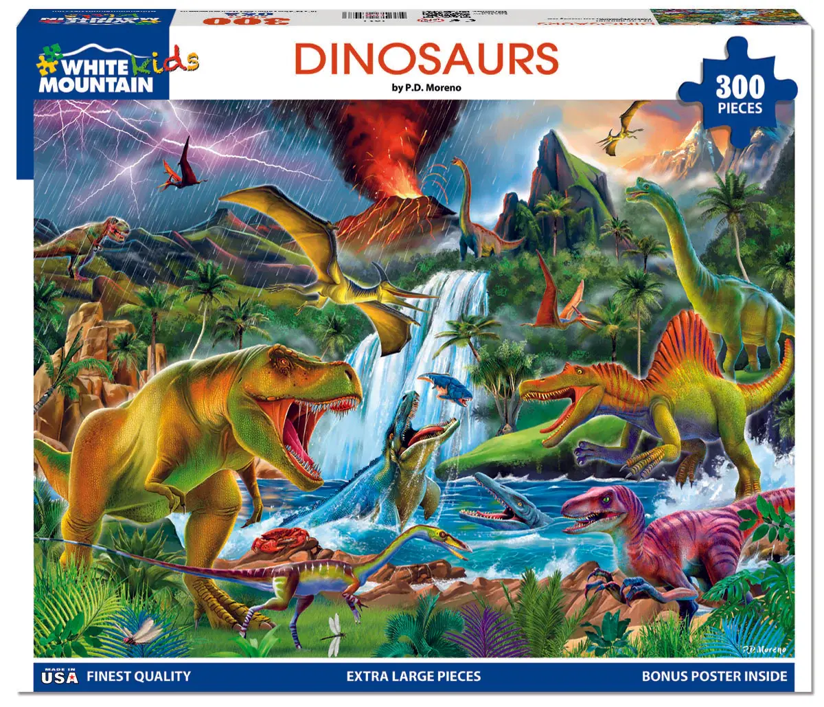 Dinosaurs 300 Piece Puzzle - Chuck's Trains & Hobby Depot