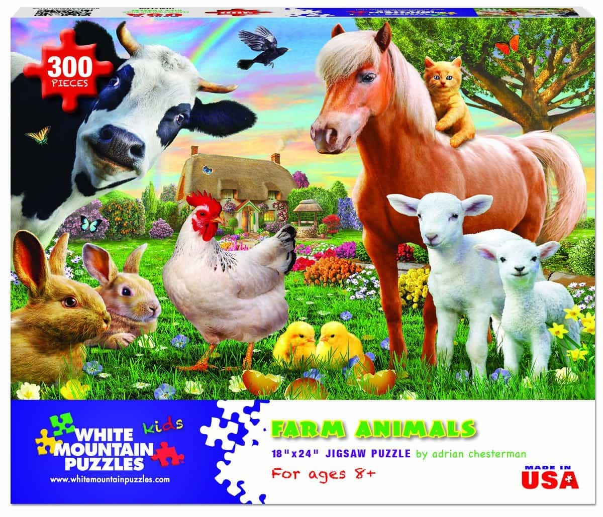 Farm Animals 300 Piece Puzzle - Chuck's Trains & Hobby Depot