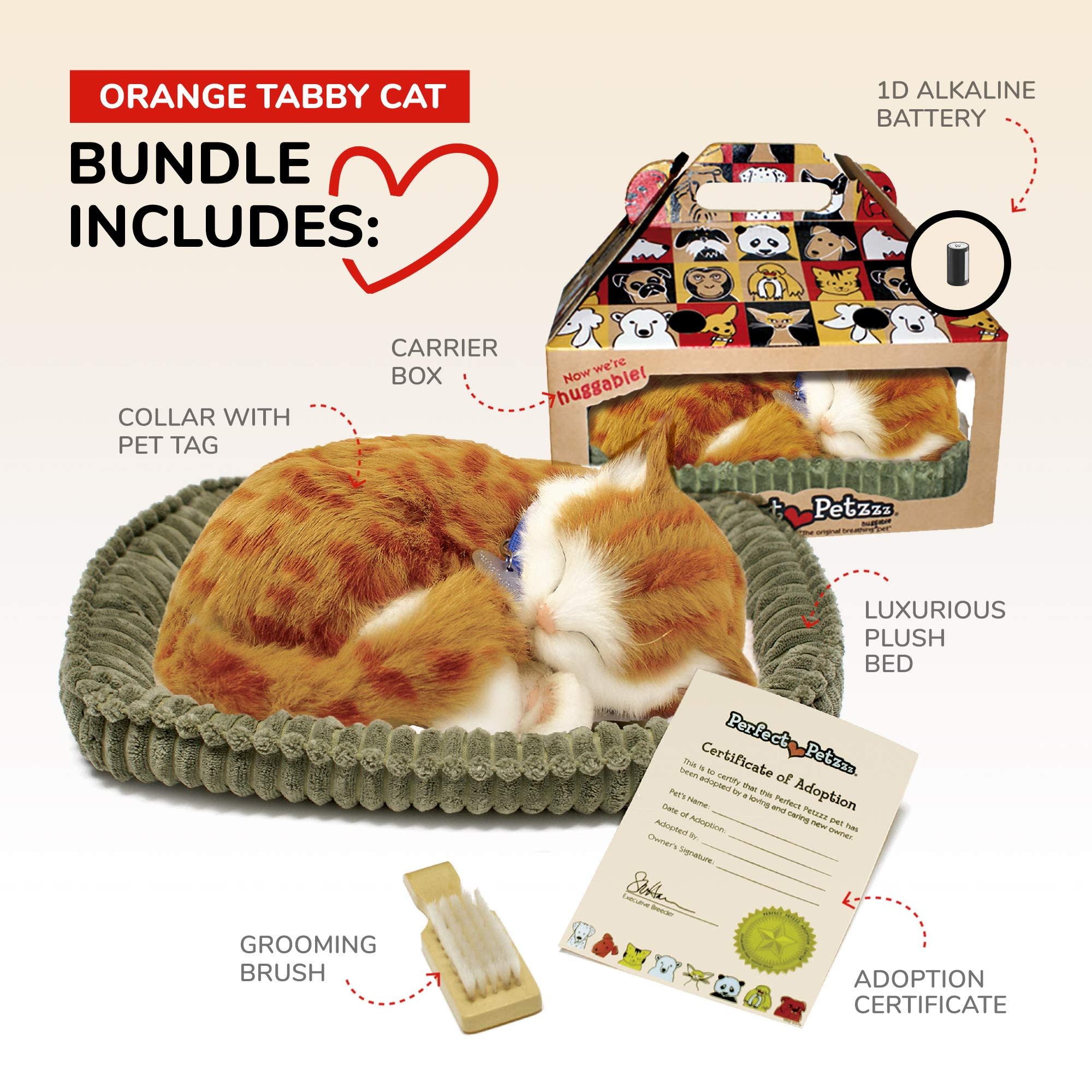 Orange Tabby Cat Perfect Petzz - Chuck's Trains & Hobby Depot