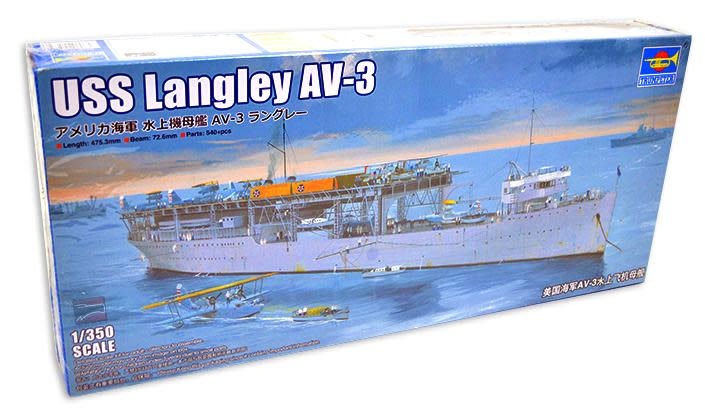 5632 1/350 USS Langley AV3 Aircraft Carrier - Chuck's Trains & Hobby Depot
