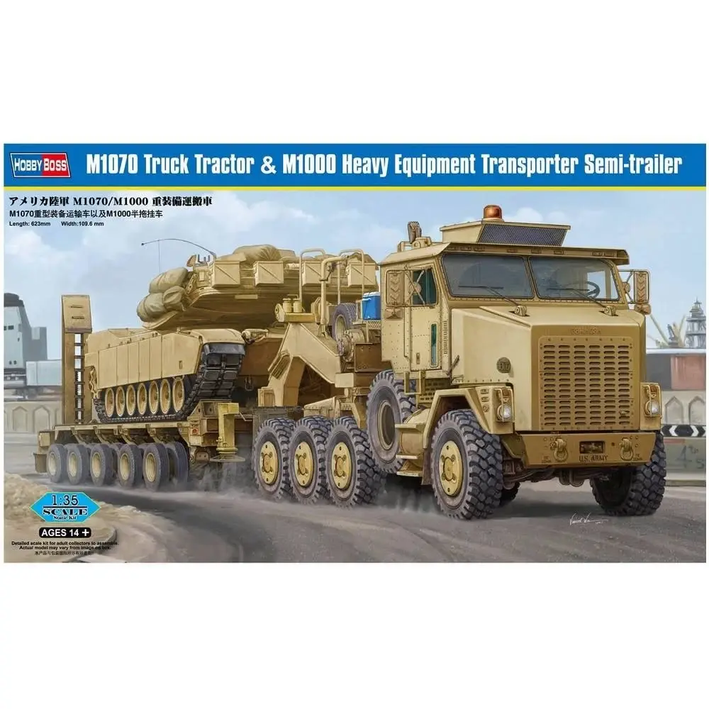 85502 M1070/M1000 HETS - Heavy Equipment Transporter Semi-trailer ...