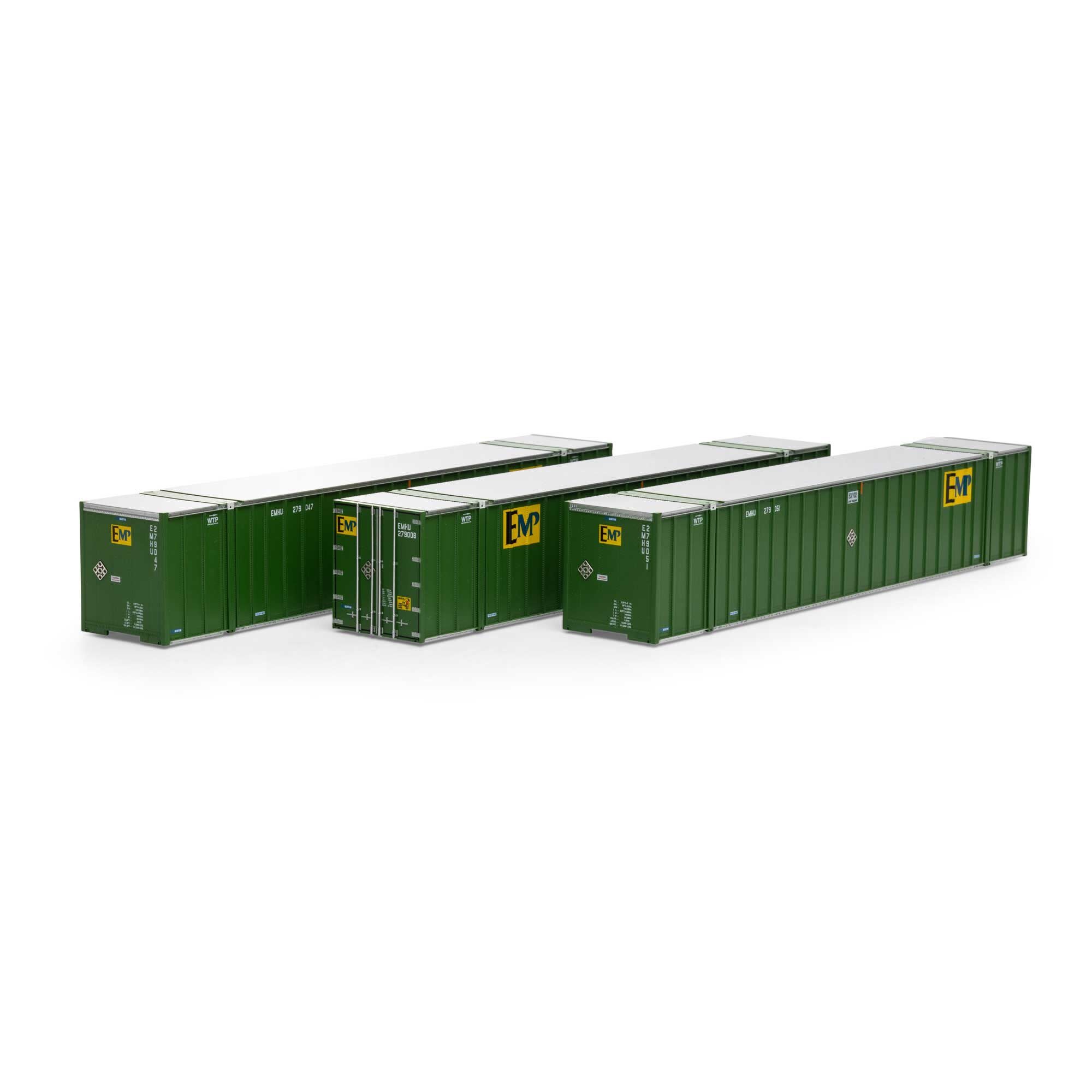 40127 HO RTR 53' Stoughton Containers, EMP # 2 (3) - Chuck's Trains ...