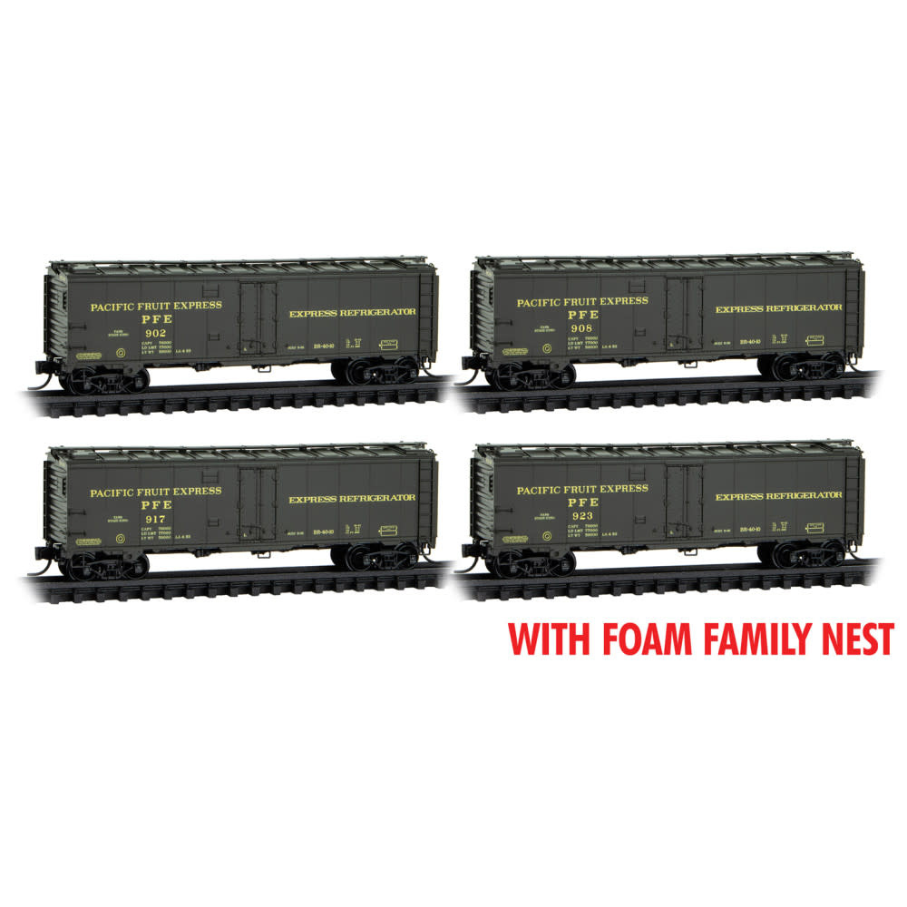 99300225 N PFE 4-pk FOAM - Chuck's Trains & Hobby Depot