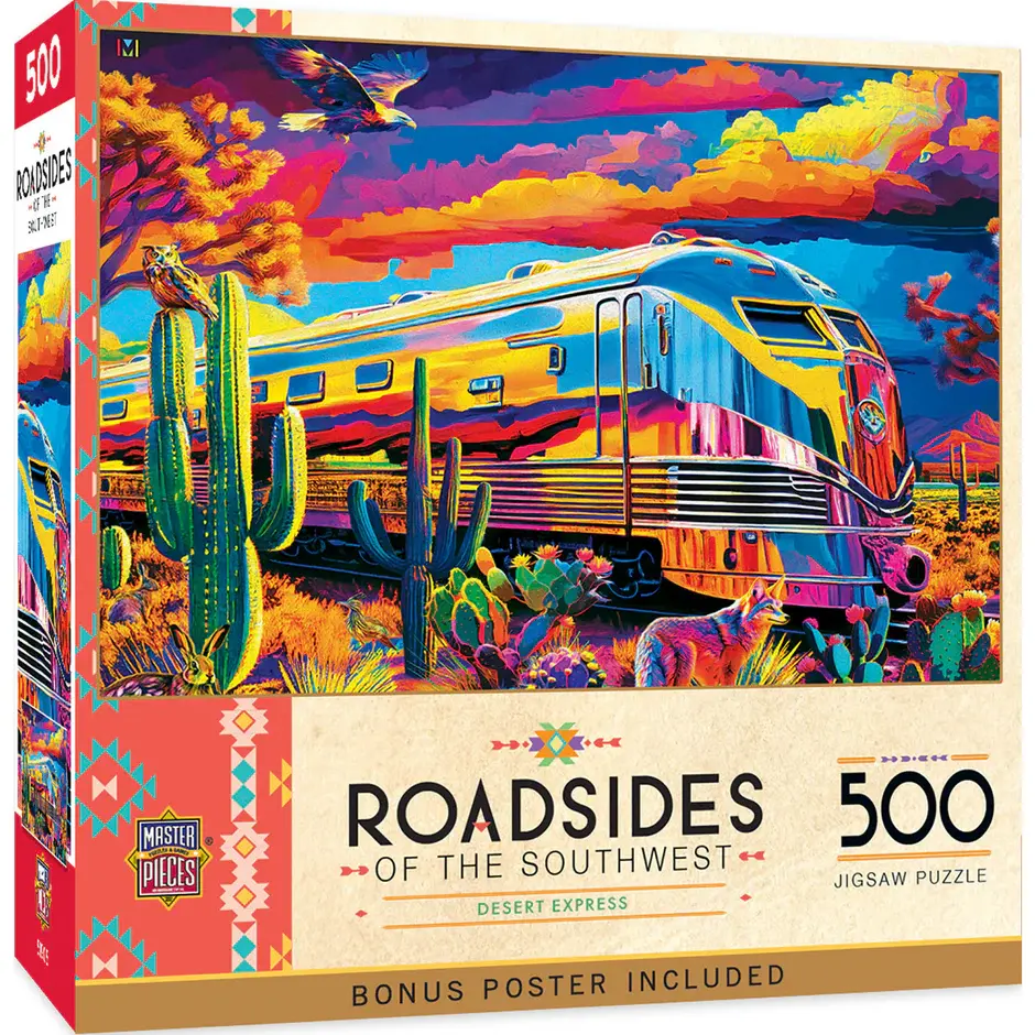 32411 Desert Express Train 500 Piece Puzzle - Chuck's Trains & Hobby Depot