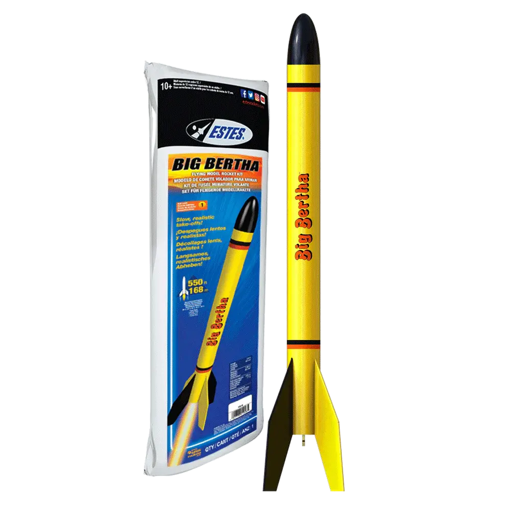 1948 Big Bertha Rocket Kit Skill Level 1 - Chuck's Trains & Hobby Depot