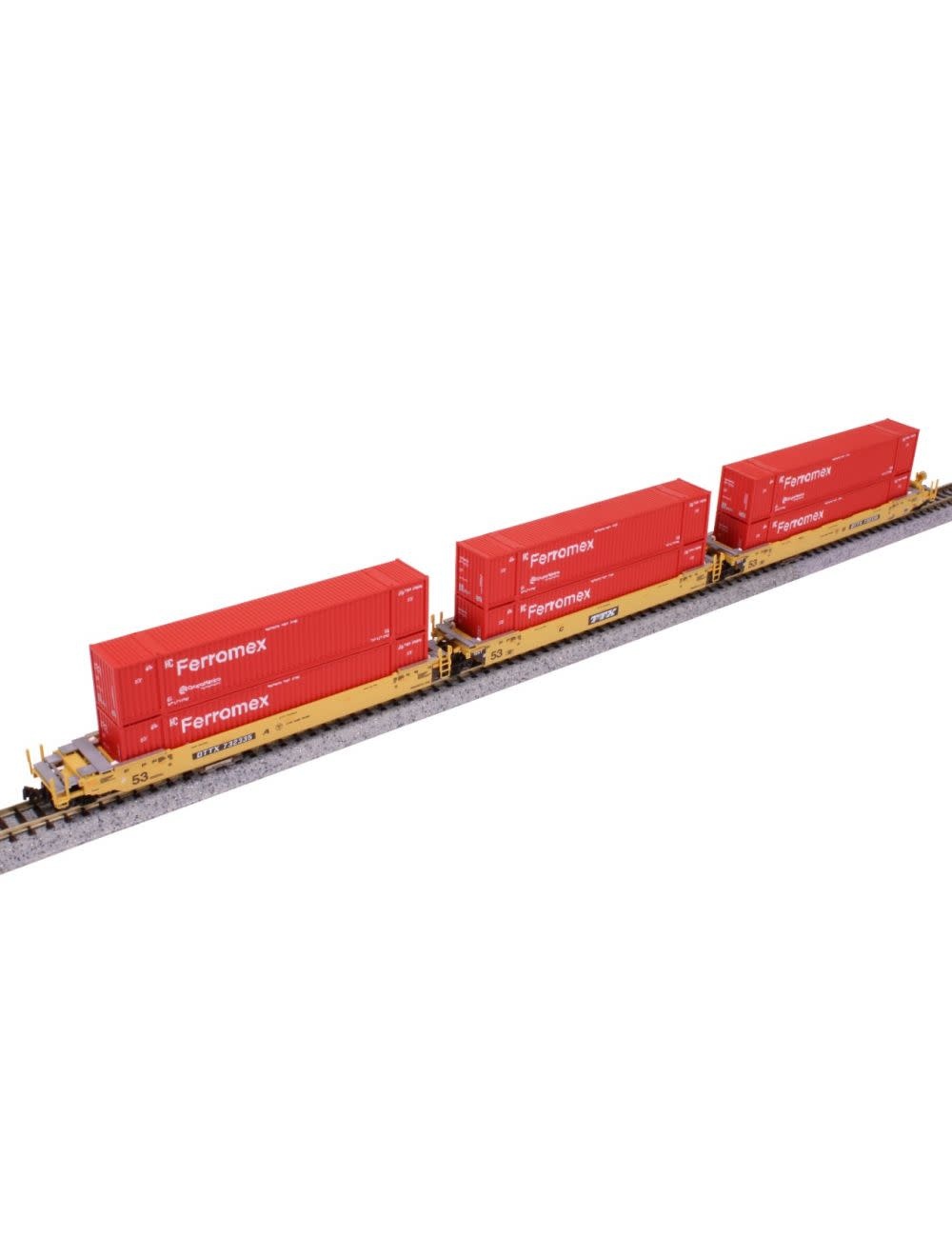 1066188 N MAXI-IV 53" Stack Car TTX - 3 Pack - Chuck's Trains & Hobby Depot