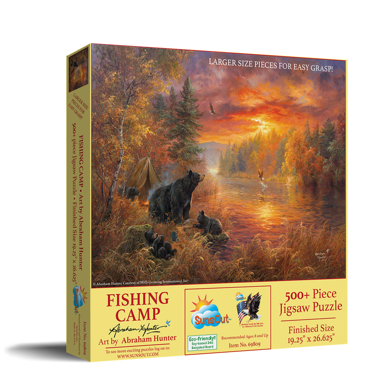 Suns Out Fishing Camp 500+ Piece Puzzle - Chuck's Trains & Hobby Depot