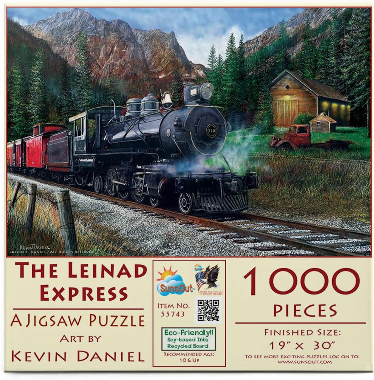 Suns Out The Leinad Express 1000 Piece Puzzle - Chuck's Trains & Hobby Depot