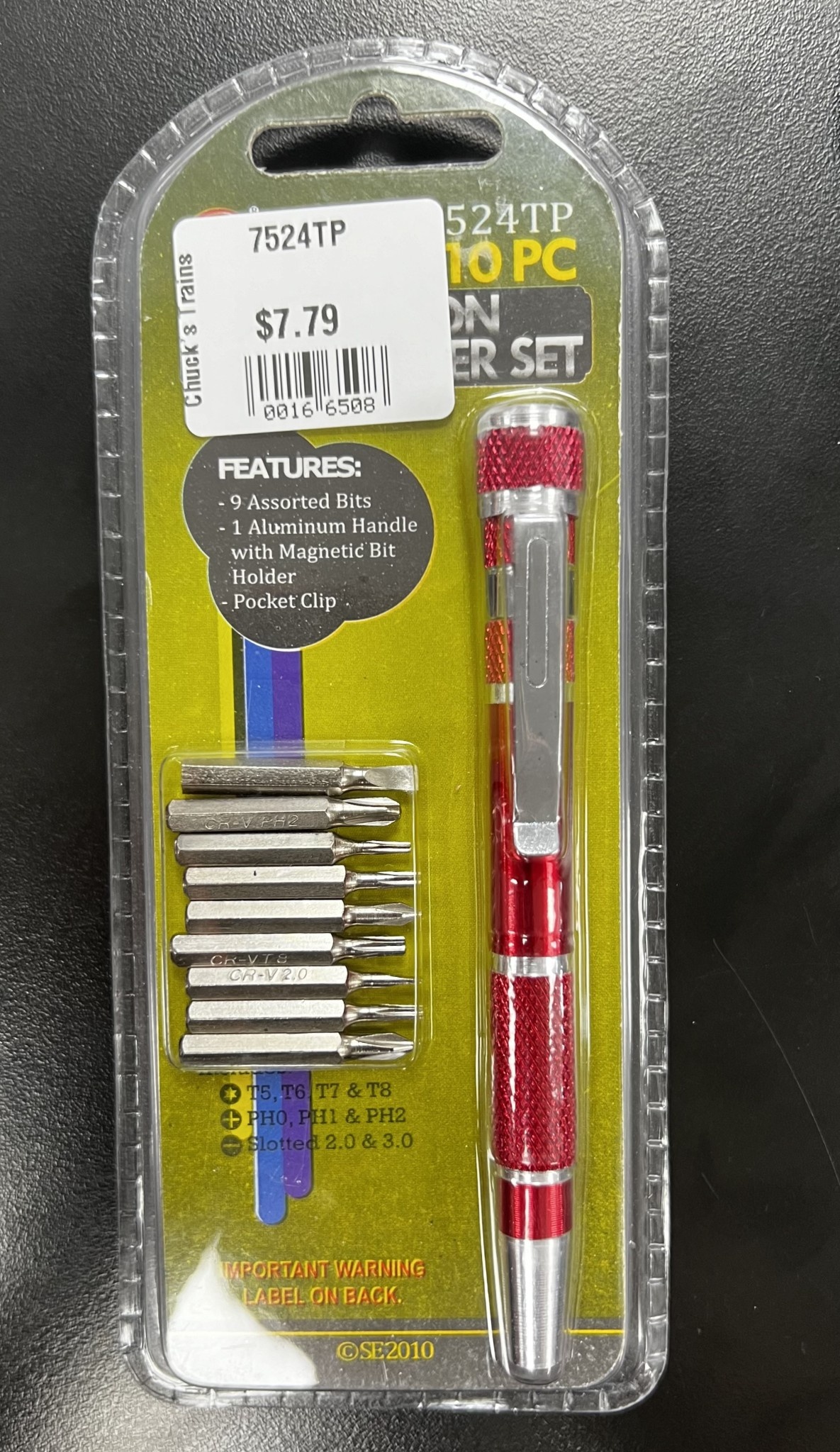 Precision Screwdriver Set - 10 Piece - Chuck's Trains & Hobby Depot