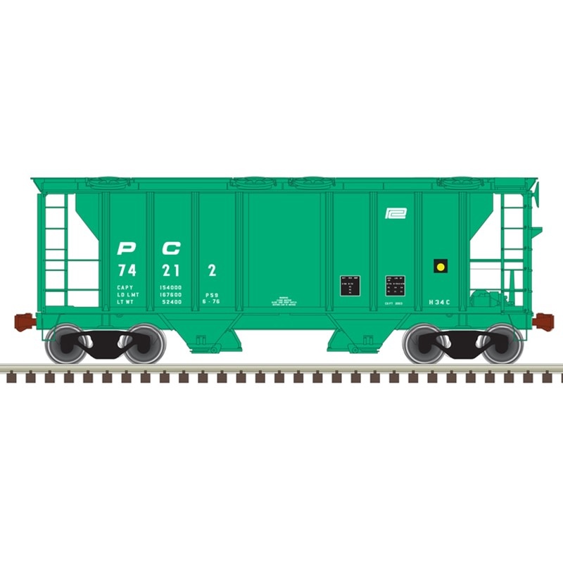 50005894 N PS-2 Hopper Penn Central 74212 - Chuck's Trains & Hobby Depot