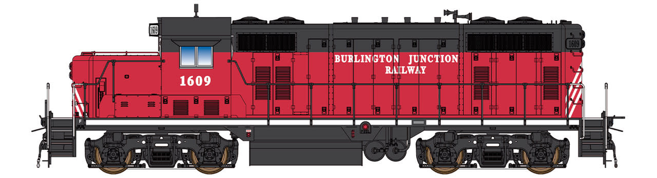 49840-01 HO GP16 Locomotive - Burlington Junction Railway DCC 1607 ...