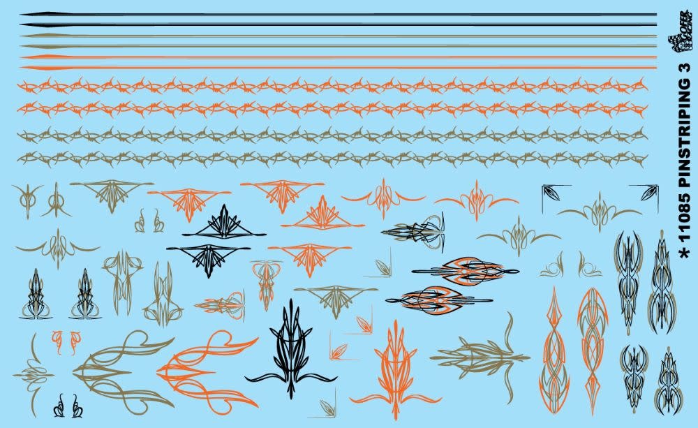 Gofer Racing 11085 Pinstriping #3 Decal - Chuck's Trains & Hobby Depot