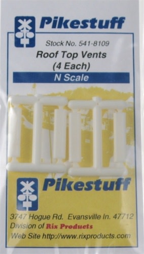 8109 N Roof Top Vents - 4 - Chuck's Trains & Hobby Depot