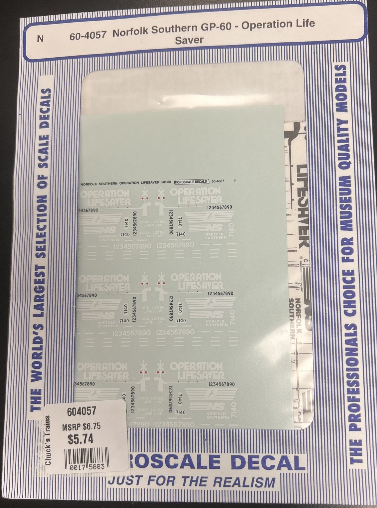 Micro Scale 60-4057 N Scale - Norfolk & Southern GP-60 Operation Life ...