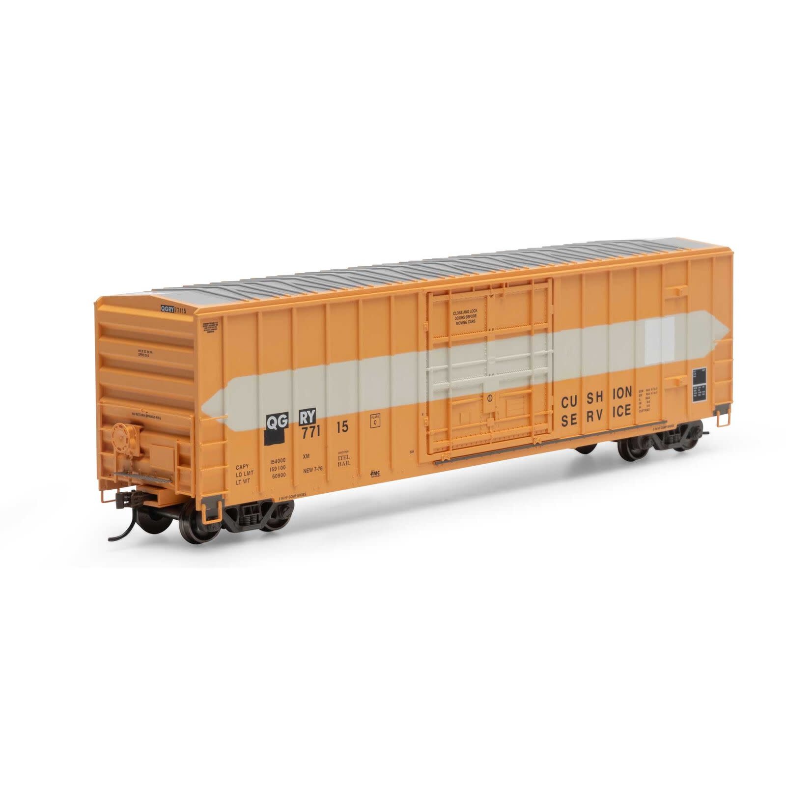 18686 HO FMC 5327 12' Plug Door Box QGRY 77115 - Chuck's Trains & Hobby ...