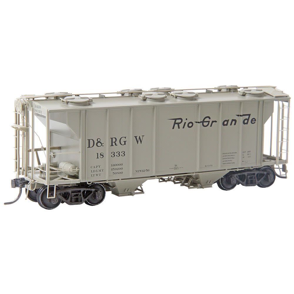 8660 HO PS-2 Two Bay Hopper D&RGW 18333 - Chuck's Trains & Hobby Depot