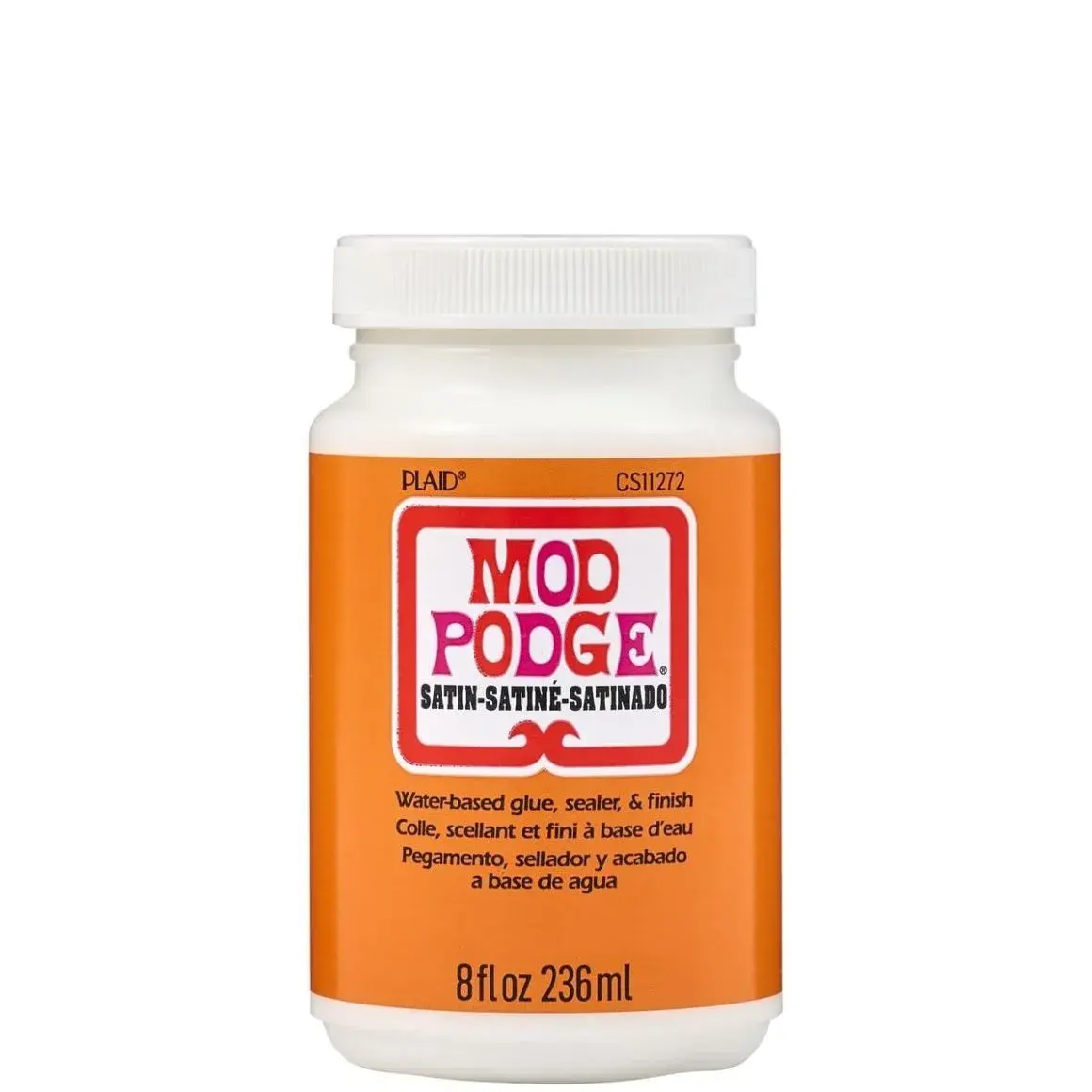 11272 Mod Podge Satin 8oz - Chuck's Trains & Hobby Depot