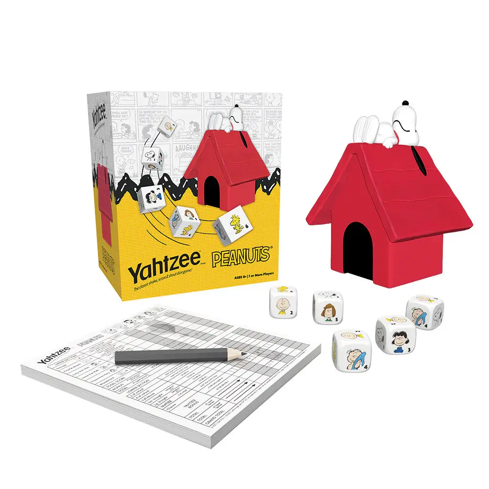 Yahtzee: Peanuts - Chuck's Trains & Hobby Depot