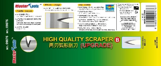 Trumpeter 9976 High Quality Scraper Tool w Curved Beveled Blade - Chuck ...
