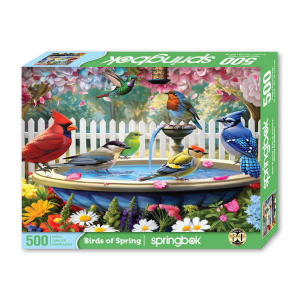 3301735 Birds Of Spring 500 Piece Puzzle - Chuck's Trains & Hobby Depot
