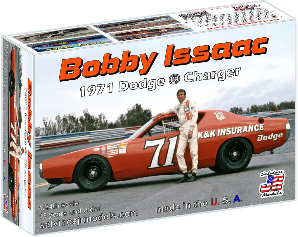 BIDC1971P 1/25 1971 Dodge Charger Bobby Isaac - Chuck's Trains & Hobby ...