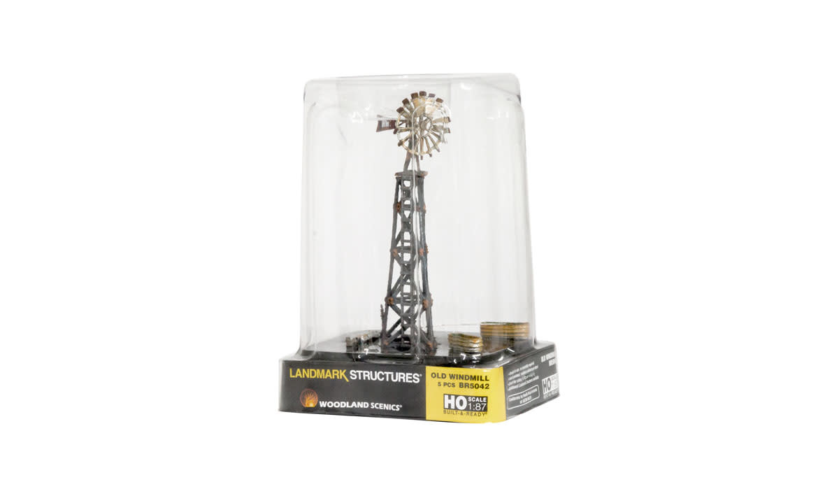 5042 HO Old Windmill - Assembled - Chuck's Trains & Hobby Depot