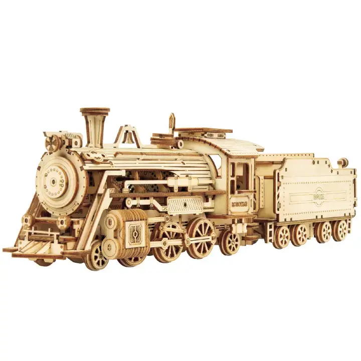 Steam Express Laser Cut Wooden Train Puzzle - Chuck's Trains & Hobby Depot