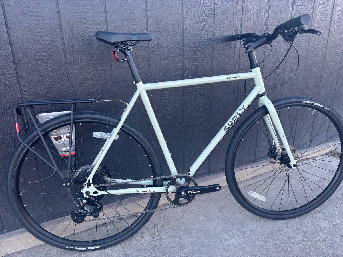 Surly Preamble Flat Bar Bike - 700c, Steel, Best Buds Green, Medium ...