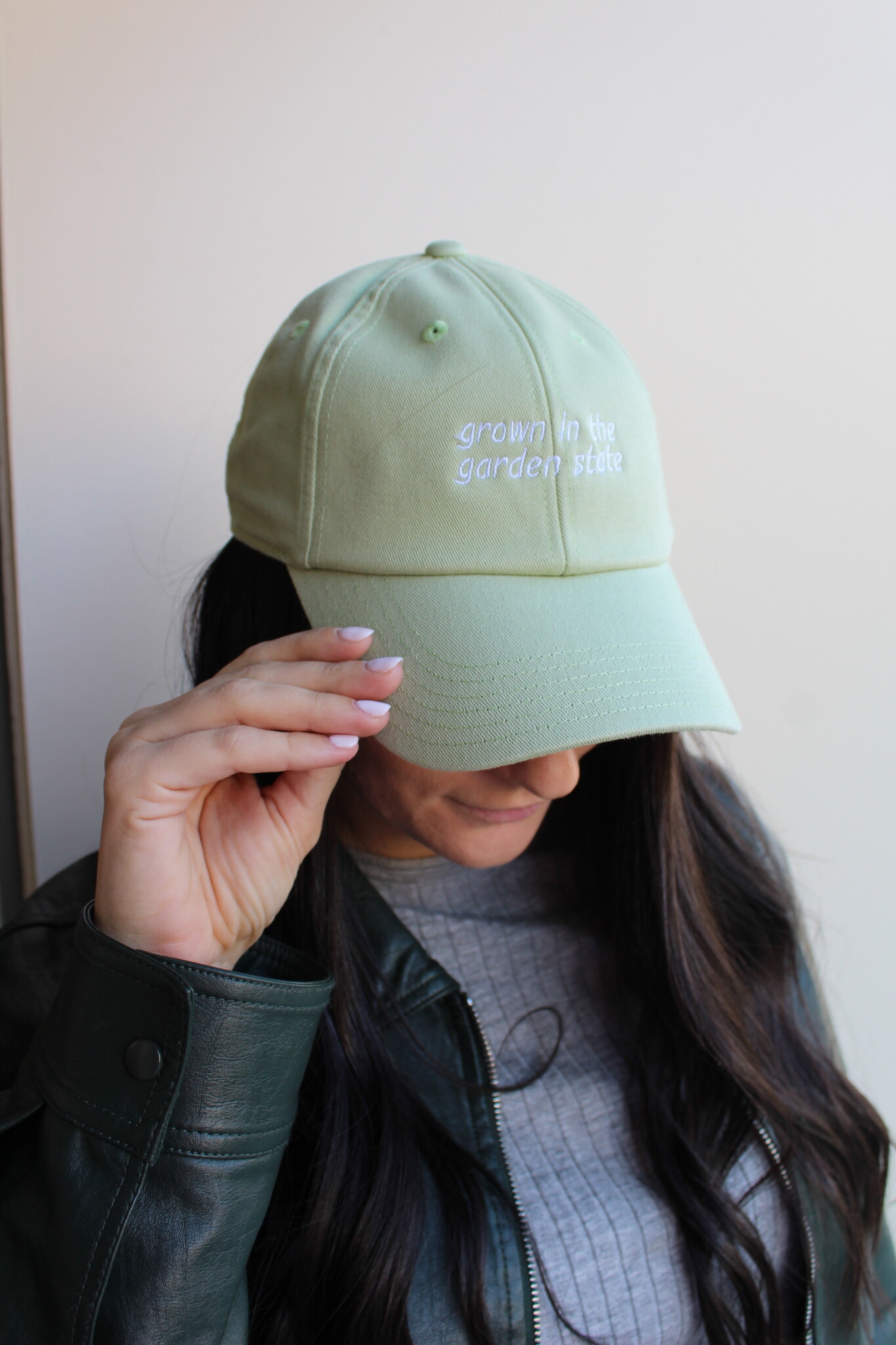Grown In The Garden State Thread Hat - Blank Paige Boutique